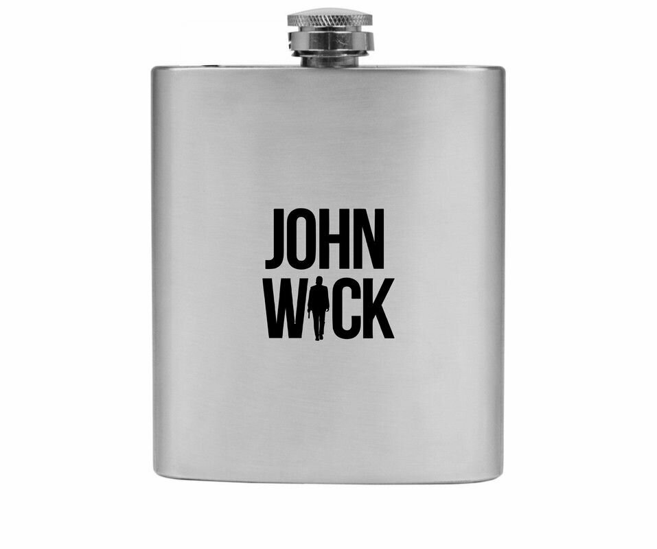 Фляжка Bugrikshop принт "Джон Уик, John Wick" - JW0002