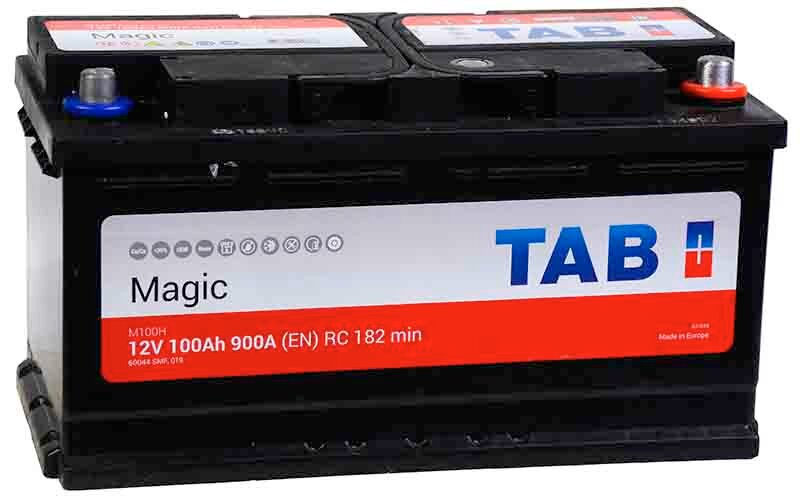 Аккумулятор автомобильный TAB Magic 100 А/ч 900 А обр. пол. Евро авто (353x175x190) 60044