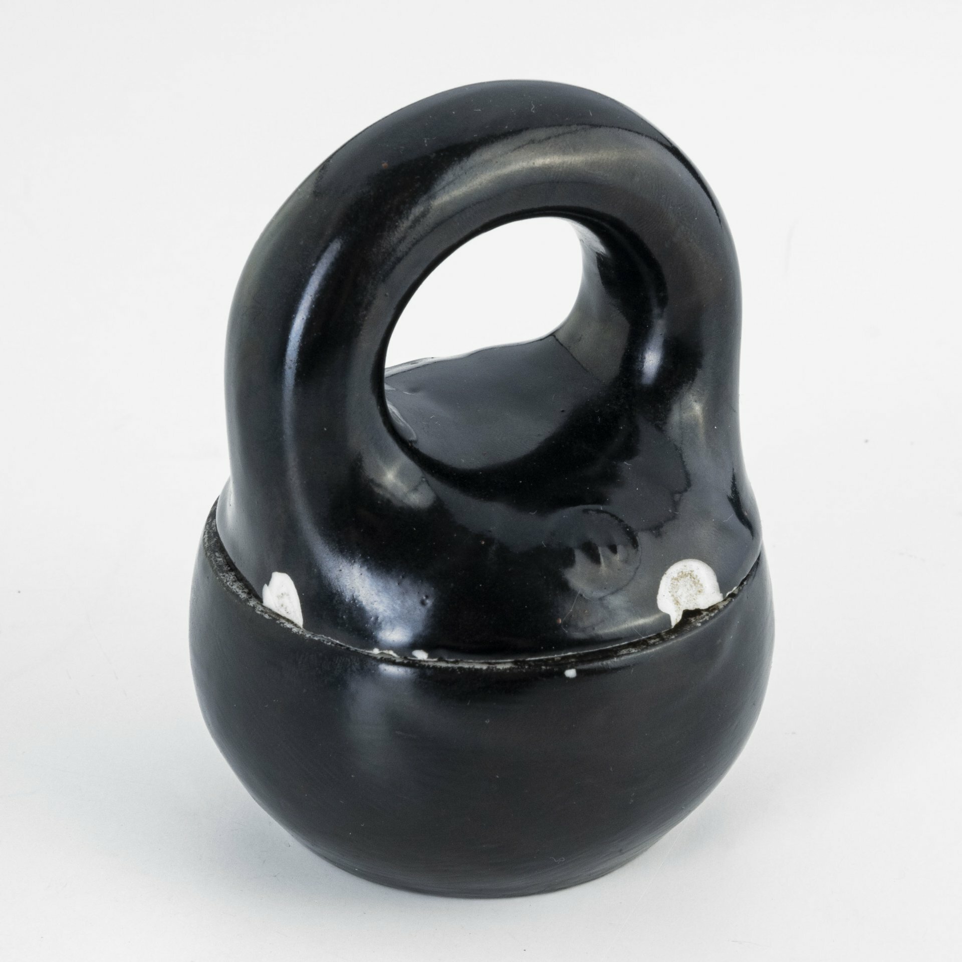 Шкатулка "Гиря", фарфор, крытье, Кузнецовский фарфор, Российская империя, 1890-1900 гг.