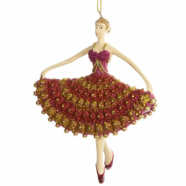 Елочная игрушка Балерина Кармен 13 см, подвеска, Goodwill (Гудвилл), R89007-1