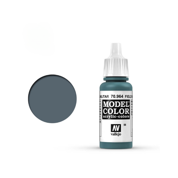 Аксессуар для Warhammer Vallejo Краска Model Color Зелено-голубой 964 (Model Color: Field Blue 70.964)