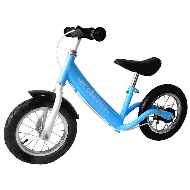 Беговел EcoBalance WAVE, колеса 12", голубой, ручной тормоз, EcoBalance, 2609-ecobalance