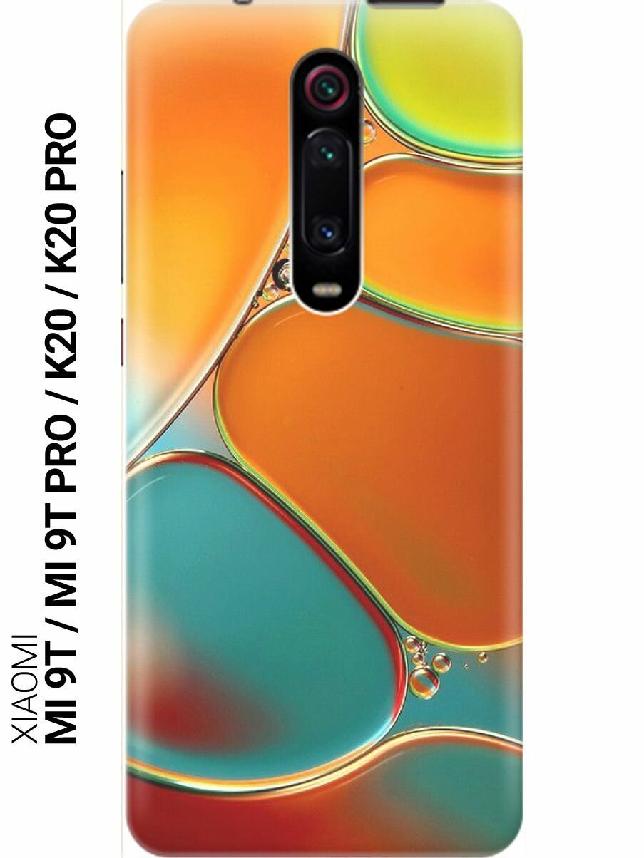 Ультратонкий силиконовый чехол-накладка для Xiaomi Mi 9T, Mi 9T Pro, K20, K20 Pro с принтом "Разноцветные пузырьки"