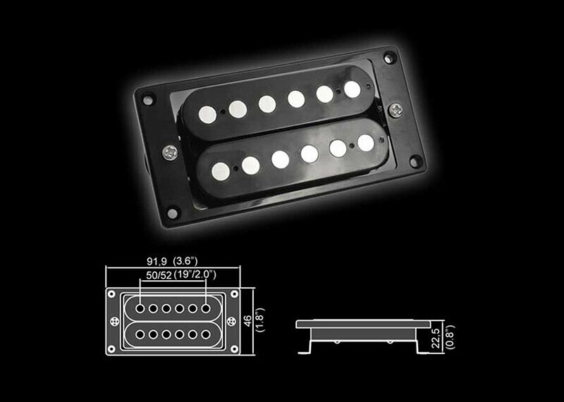 Звукосниматель BELCAT BH-24Bridge-BK, хамбакер, бриджевый, черный