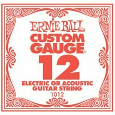 Одиночные струны для акустической гитары Ernie Ball 1012 Custom Gauge 12