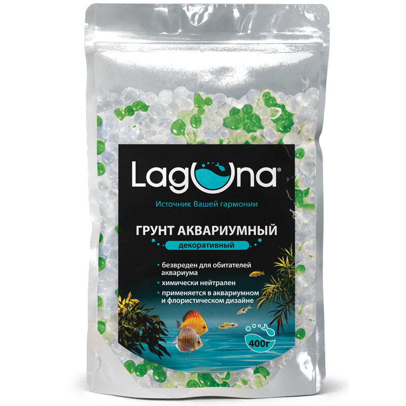 Грунт Laguna акриловый, 400г, белый/зеленый