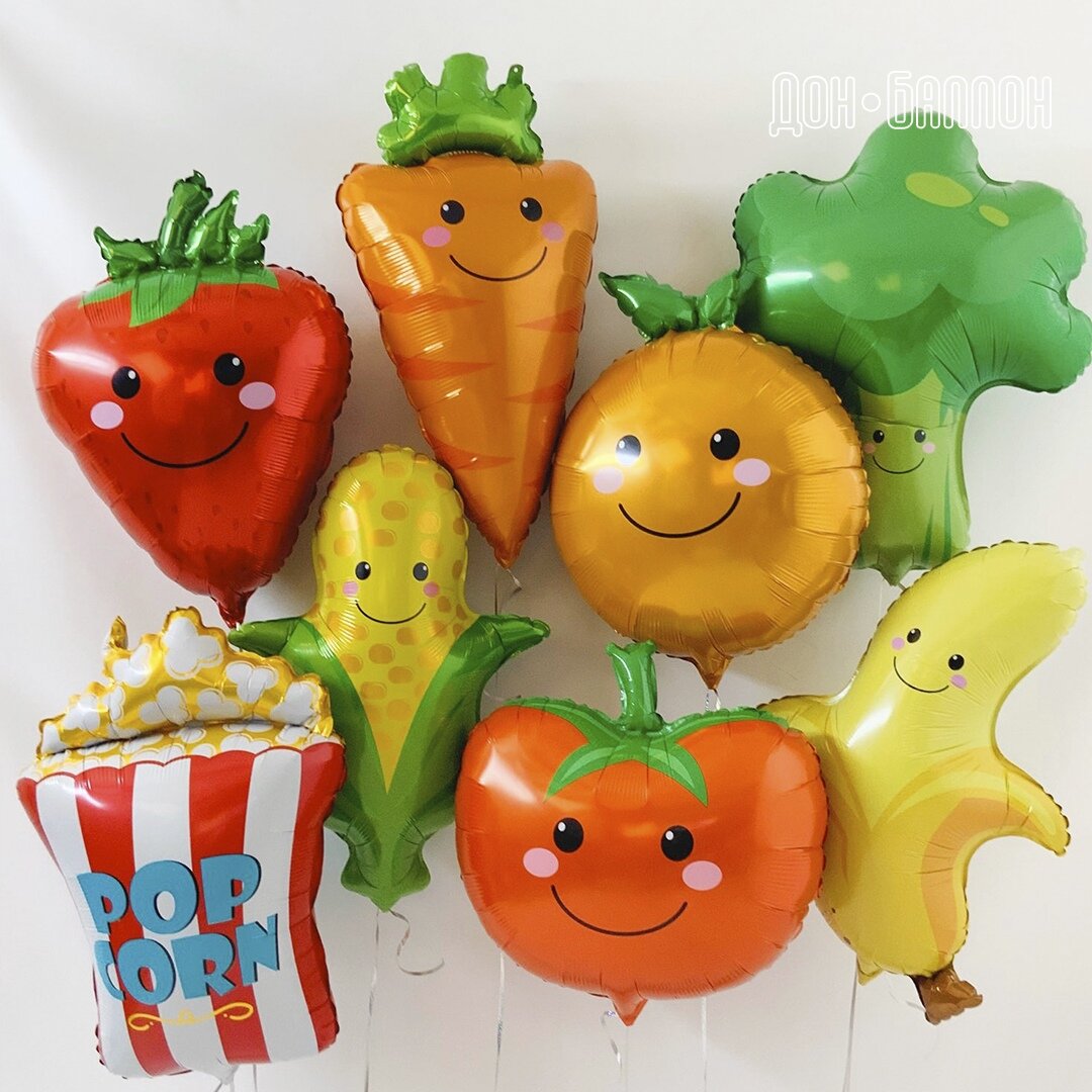 Воздушный шар Falali 28', 71 см, фигурный, клубника