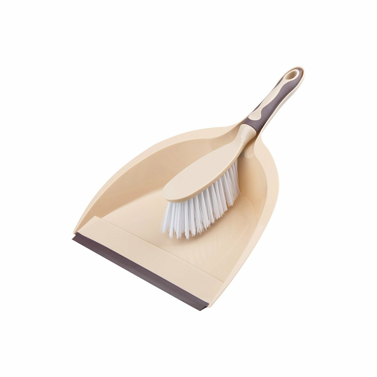 Набор для уборки DUST: совок, щетка (резиновая кромка, резиновые вставки на ручке щетки) (105793)