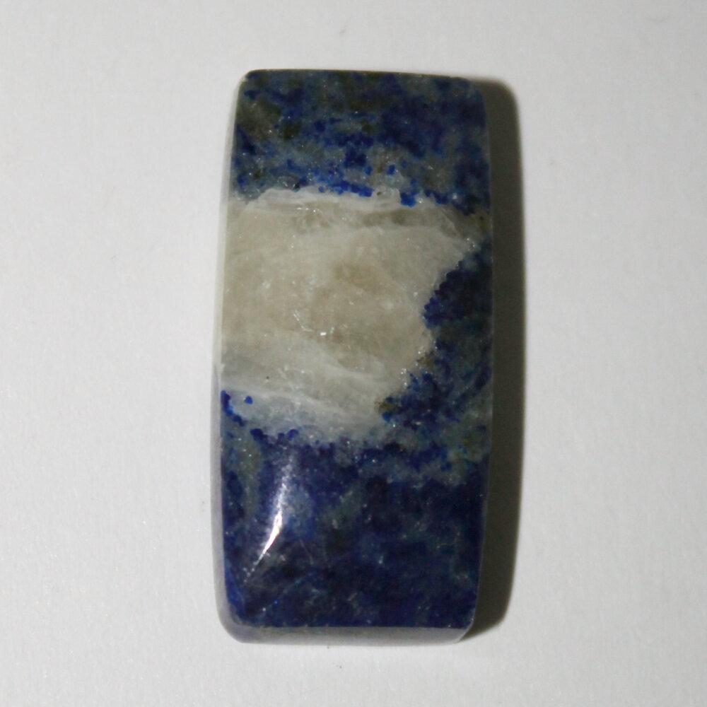 Коллекционный кабошон лазурит, 25х12х3 мм, Афганистан, "True Stones"