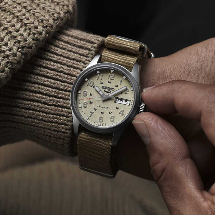 Наручные часы SEIKO SEIKO 5, бежевый — фото 1