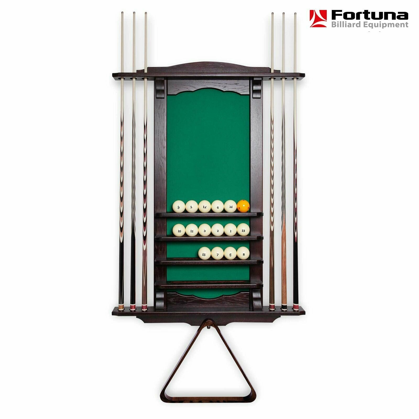Киевница для бильярда, Fortuna Флоренция для 6 киев, темно-коричневая
