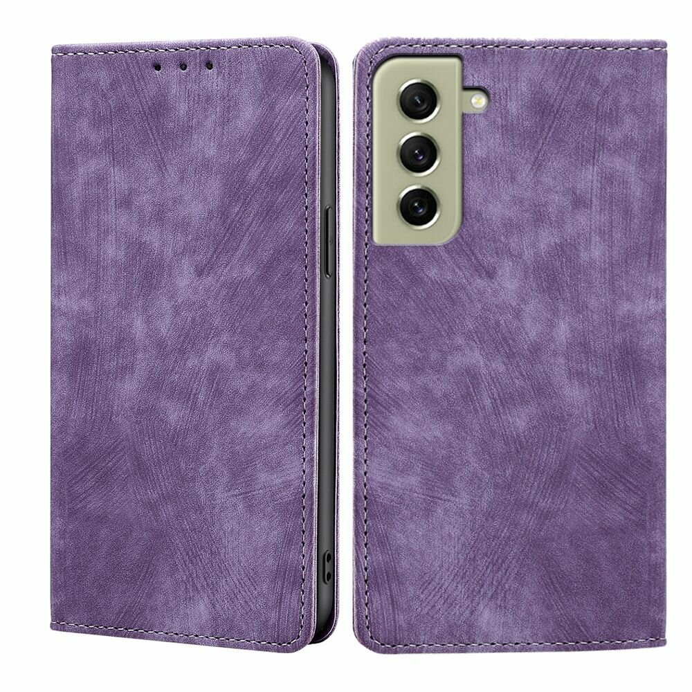 Чехол-книжка MyPads для Samsung Galaxy S21 FE 5G (SM-G990) / Самсунг S21 FE мягкое прикосновение (фиолетовый)