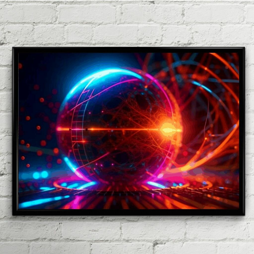 Плакат "Сфера Hi-tech" Cool Eshe из коллекции "Креатив", А4 (29,7 х 21 см)