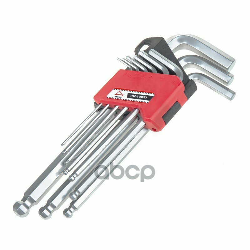 Набор имбусовых ключей HEX (шестигранников) с шаром 9пр ARNEZI R1060037 ARNEZI арт. R1060037