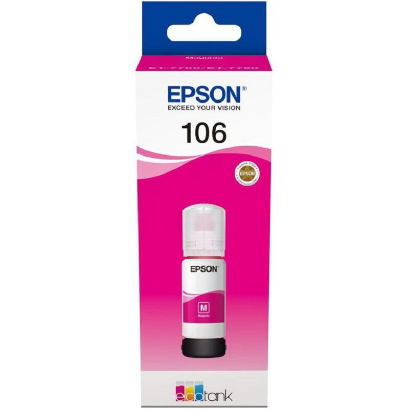 Чернила Epson 106 T00R3 C13T00R340 пу рпурный дляL7160/L7180 1023003