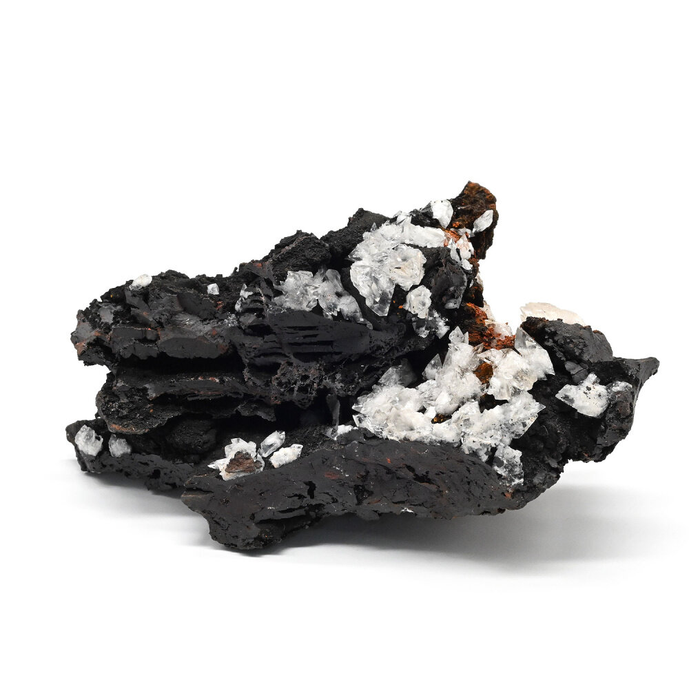 Кальцит на гематите кристаллическое образование 87*40*30мм, 111г .