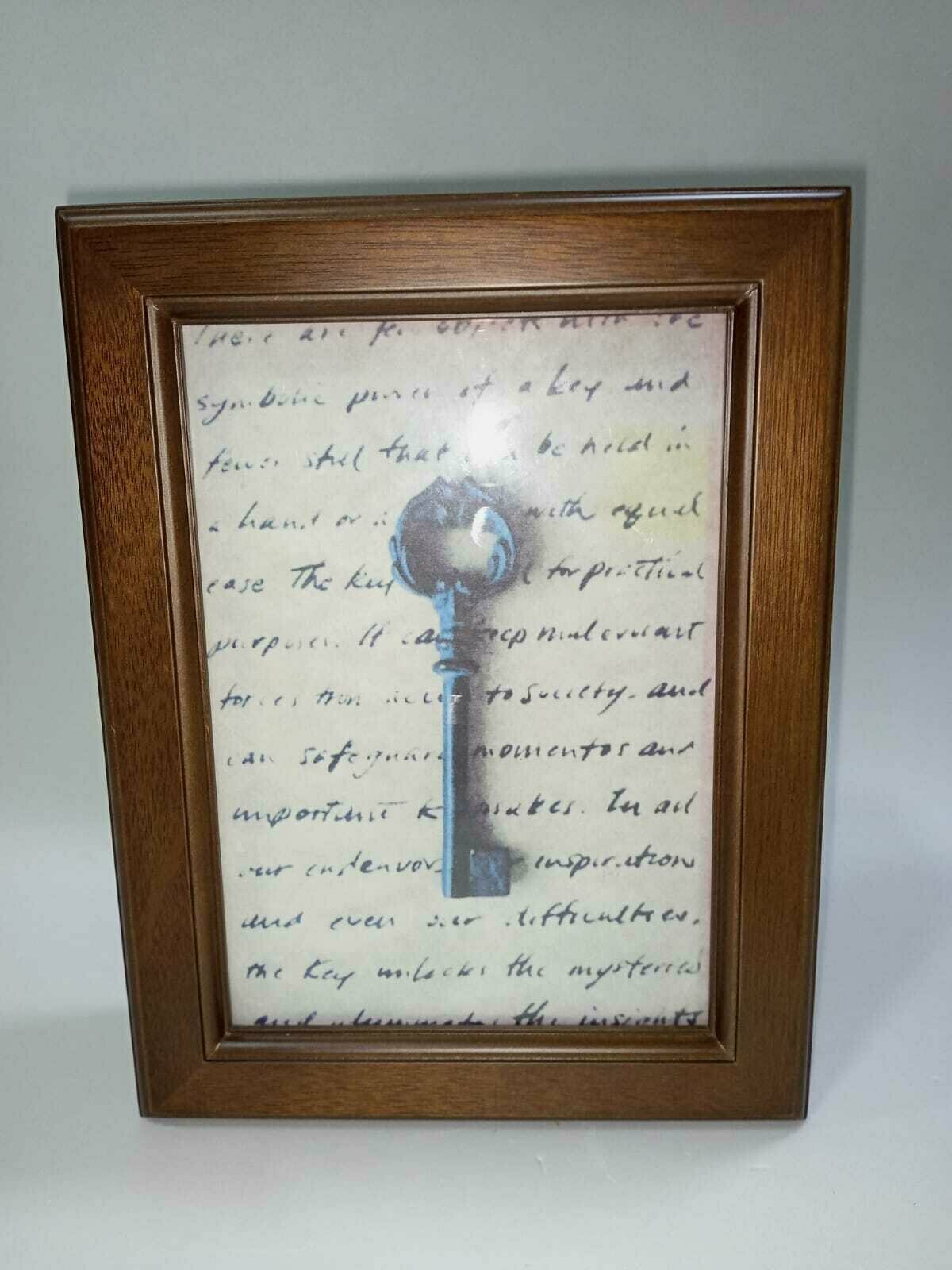 Ключница "ДеревоКартонМеталл", дерево, картон, металл, 6 ключей, 8х20 см