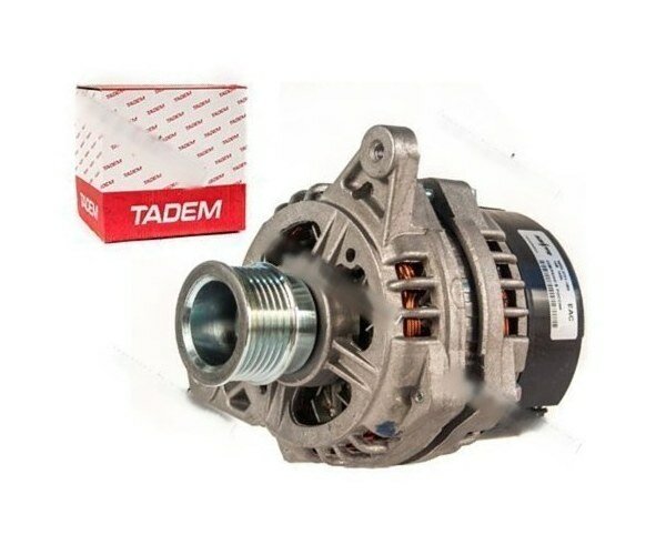 Генератор для ГАЗ, УАЗ, двигатель 4213.10, 421.10, 4215.10, КЗАТЭ, 140А, артикул 9402.3701000-18М, поликлиновой шкив.