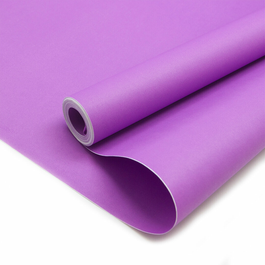 Упаковочная бумага, Крафт (0,7x10 м) Тонировка, Сиреневый, 2