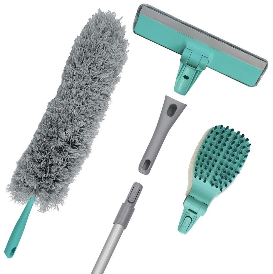 Набор для уборки 3 предмета HAUSMANN HM-S-03 Universal set щетки, стекломой, черенок