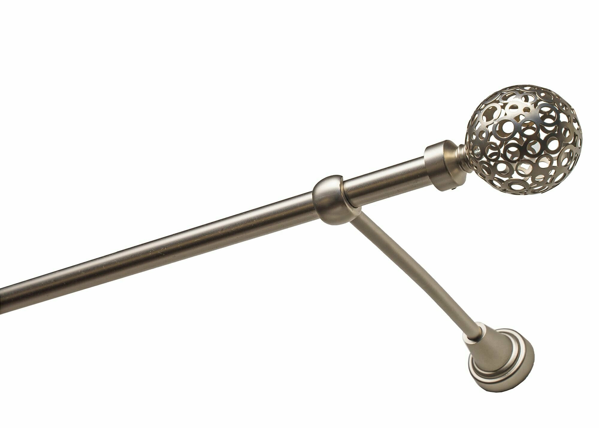 Карниз для штор 3,0 метра AICITY метеор хром матовый