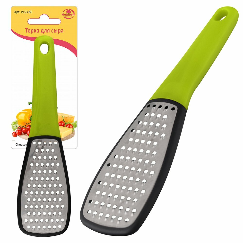 Терка для сыра, нержавеющая сталь/пластик. Размер 19,5х6х3 см.