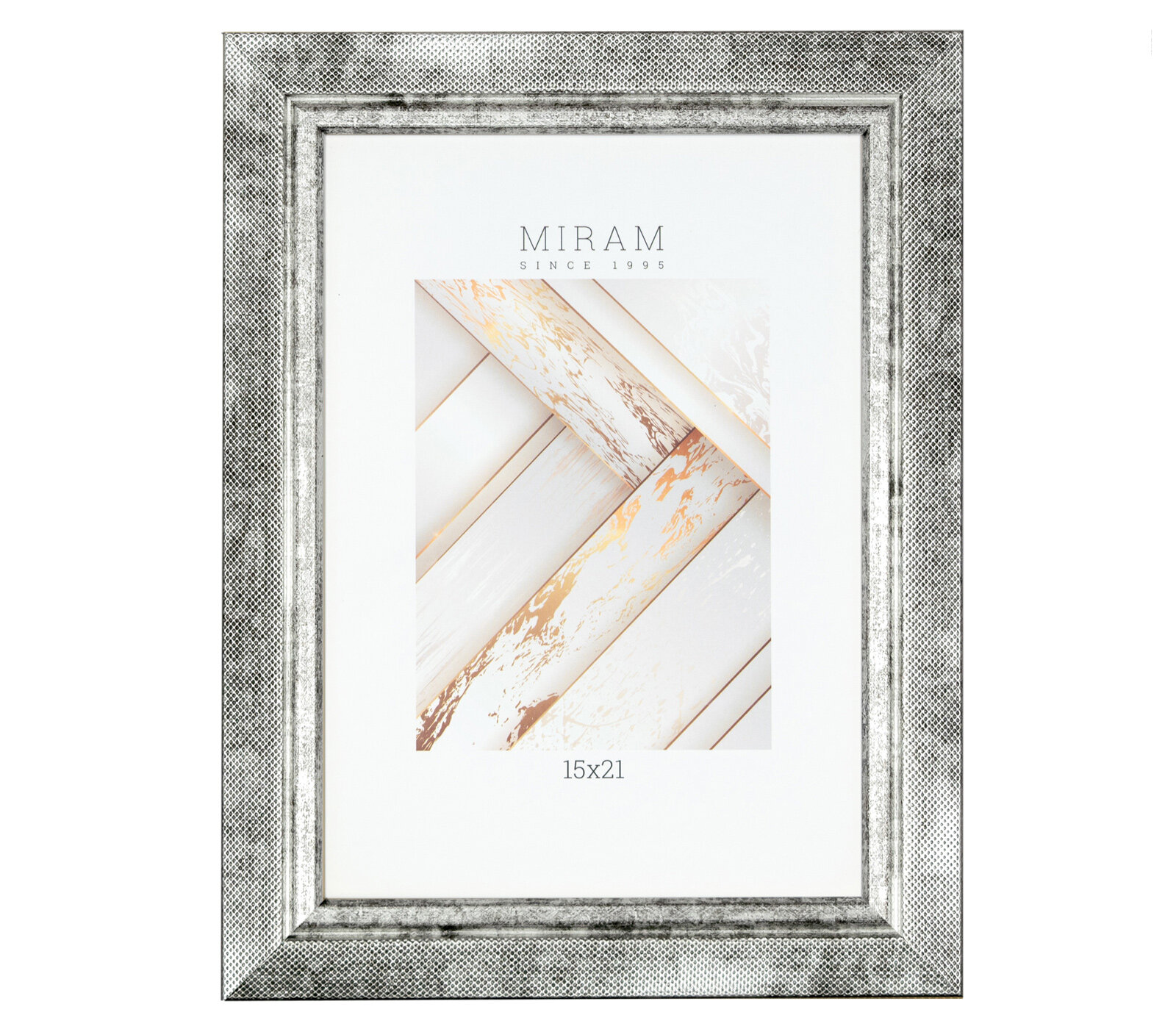 Фоторамка Мирам 15х21 см, серебристая
