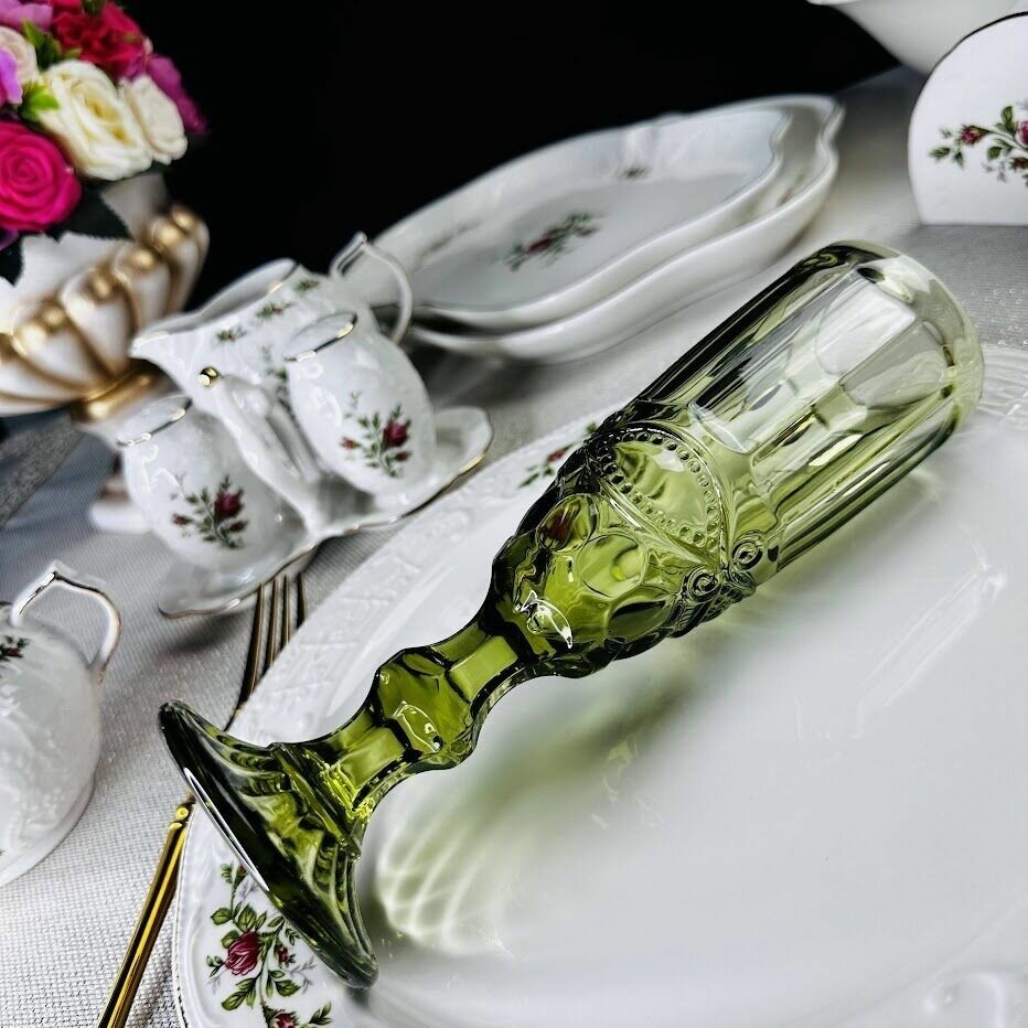 Набор из 6 фужеров 170 мл Зеленый