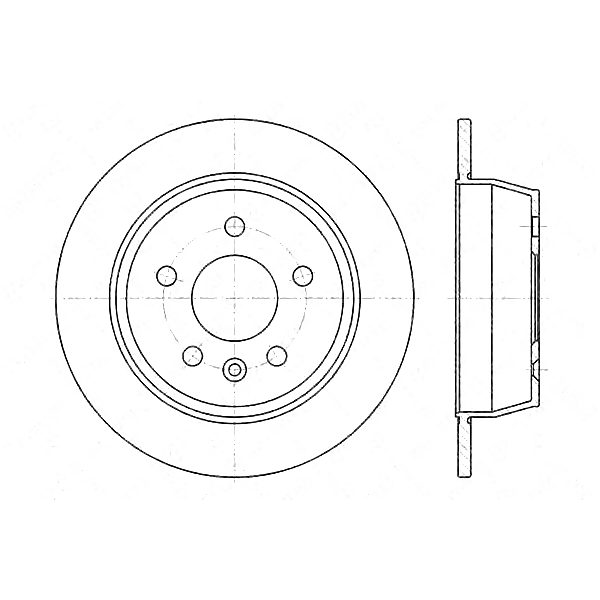 STELLOX 6020-3333-SX (1506746 / 23-0417 / 230417) диск торм. зад. \ mb Vito (Вито) all 95 (Комплект 2 штуки)