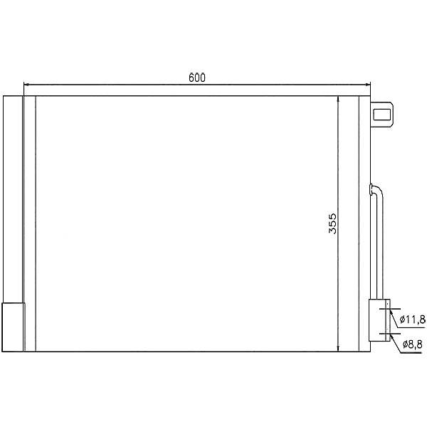 STELLOX 10-45416-SX (0000052039557 / 0055700406 / 1045416_SX) радиатор кондиционера \ Opel (Опель) Corsa (Корса) 1.0-1.4