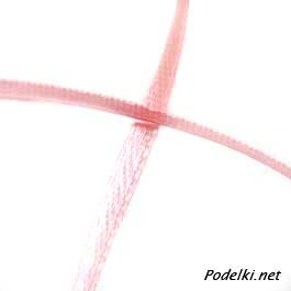 Атласная лента ATL-8037 розовая 3 мм, цена за 30 м.