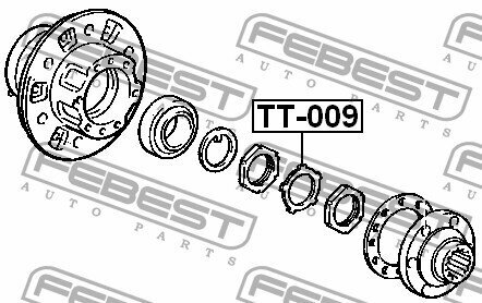 FEBEST TT-009 стопорное кольцо TOYOTA LAND CRUISER 100 HDJ101/UZJ100 1998-2007 — фото 1
