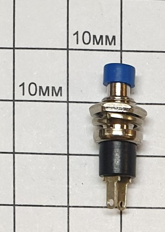 Кнопка MG-D-301 (DO-2, PS-110, RWD-301) OFF-(ON) Без фиксации Синяя