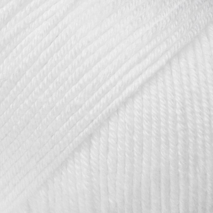 Пряжа BABY COTTON XL (Gazzal), белый - 3432, 50% хлопок, 50% акрил, 5 мотков, 50 г, 105 м.