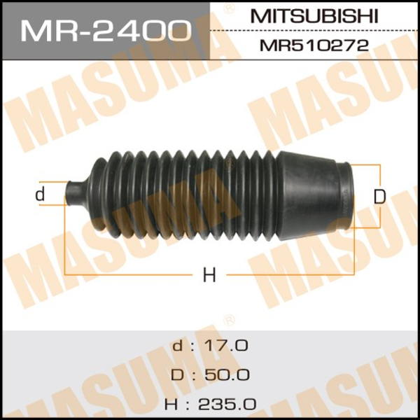 MASUMA MR-2400 пыльник рулевой тяги лев. Mitsubishi (Мицубиси) Pajero (Паджеро) II (v2_w, v4_w) 90-