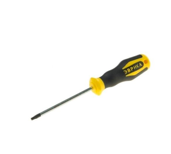 Отвертка TORX T27х125мм Ø6мм магнитная с противоскользящей ручкой ER-7DT-05 эврика