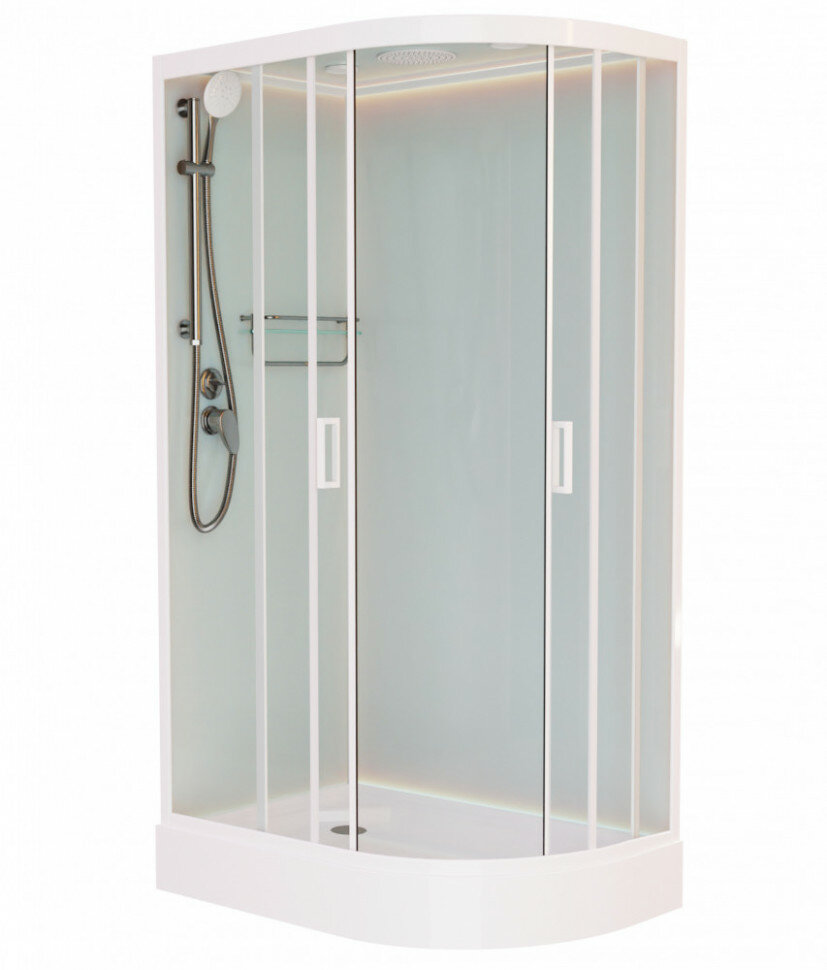 Душевая кабина Frank F412L White 120х80 см левосторонняя, 412412