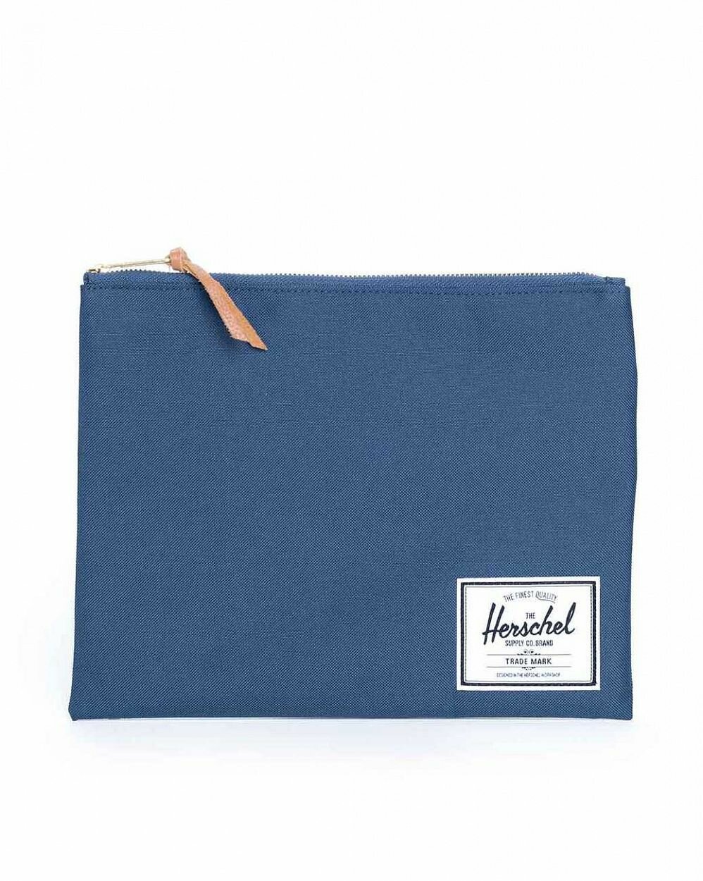 Сумка клатч Herschel, фактура тиснение, navy — фото 1