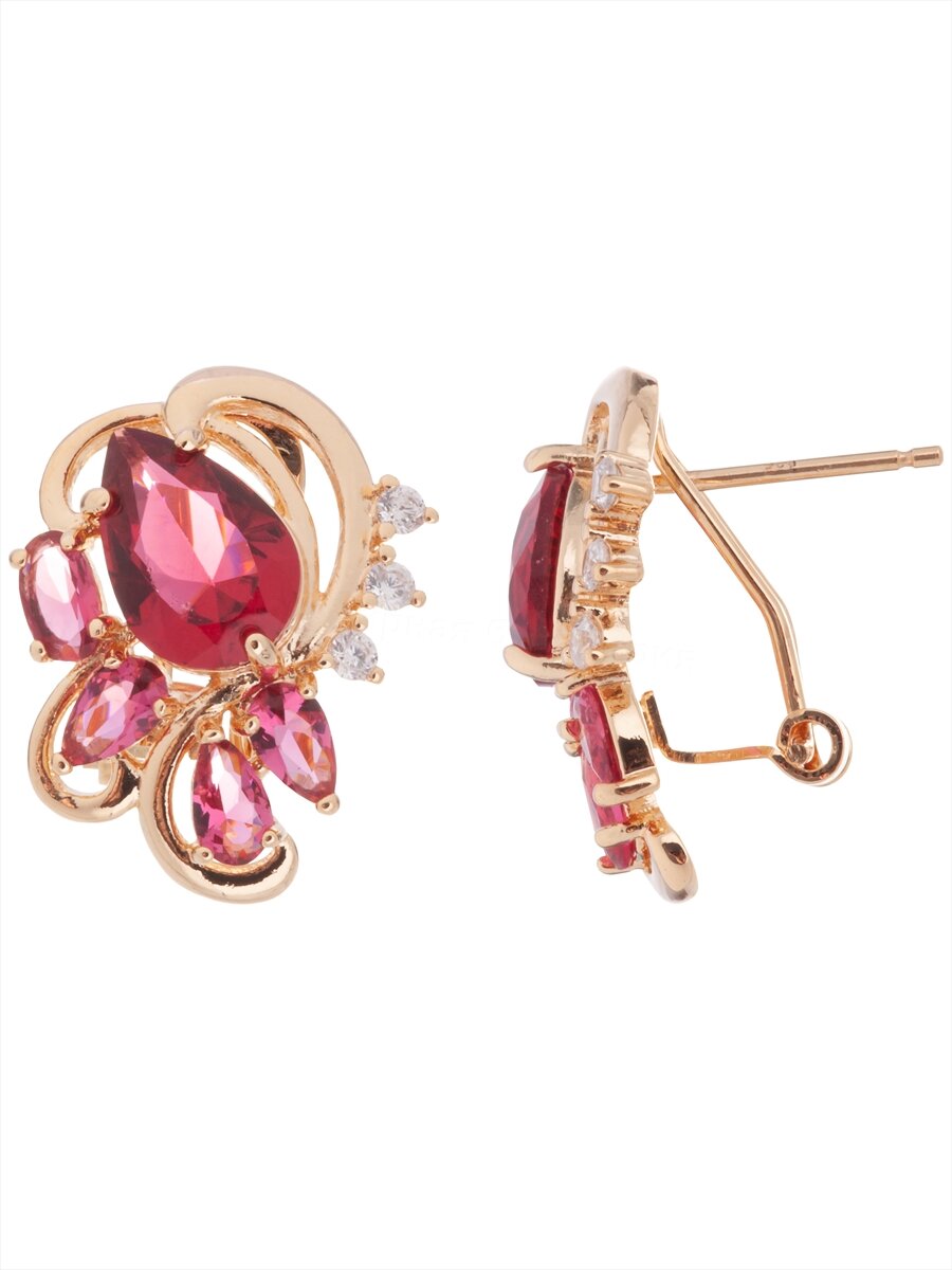 Серьги, корунд