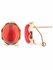 Серьги с подвесками Lotus Jewelry, агат, красный