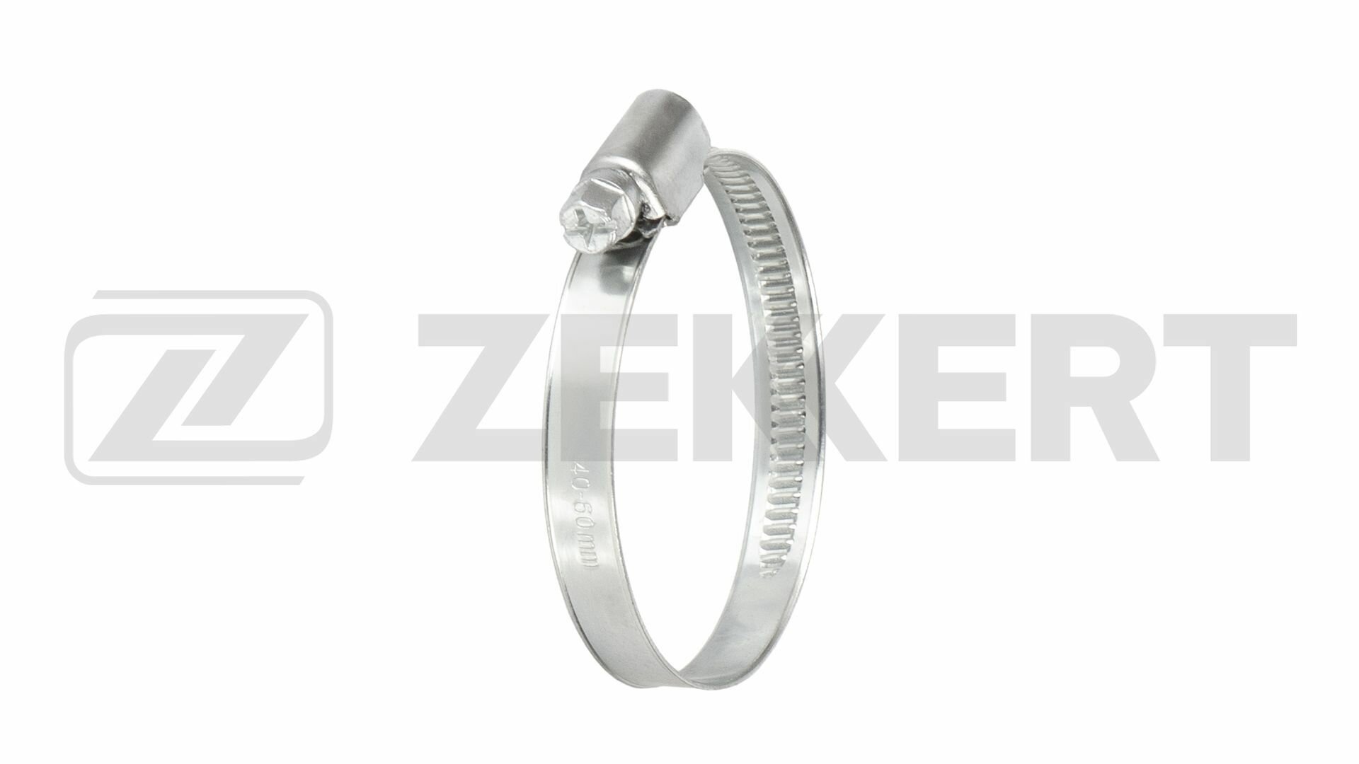 Хомут зажимной 40-60 мм цинк BE-5016 ZEKKERT