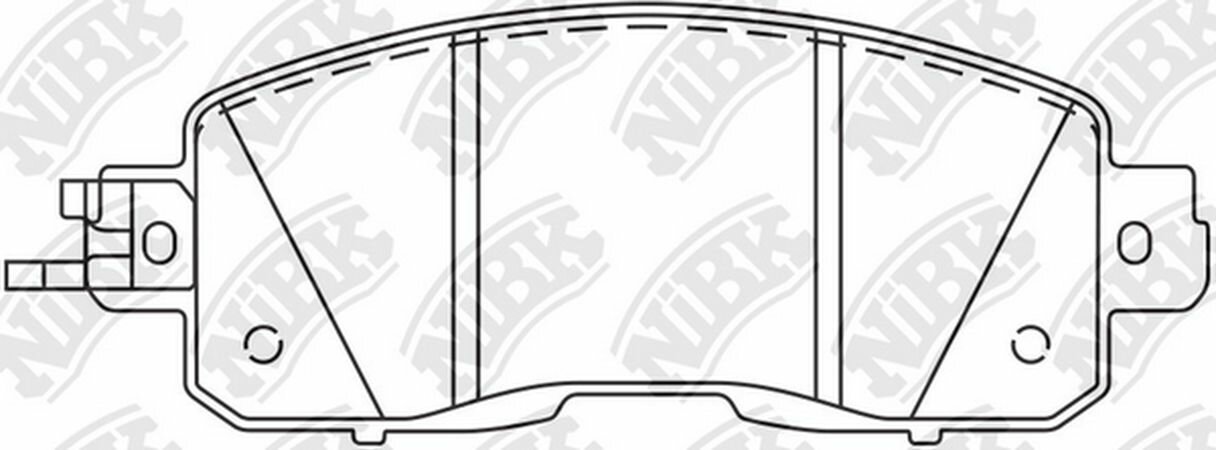 Колодки тормозные дисковые NiBK PN2807S