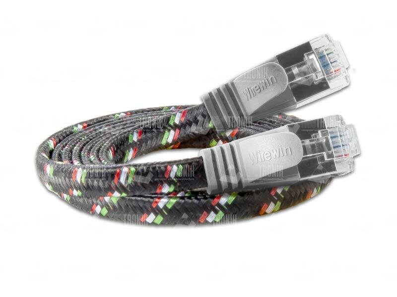 Кабель Wirewin SLIM TOUGH STP Cat.6, 0.5 м серый