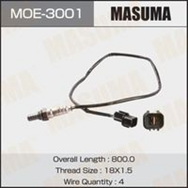 MASUMA MOE-3001 (1588A148 / MD186992 / MN153037) датчик кислородный (лямбда-зонд) Mitsubishi (Мицубиси) outlander,