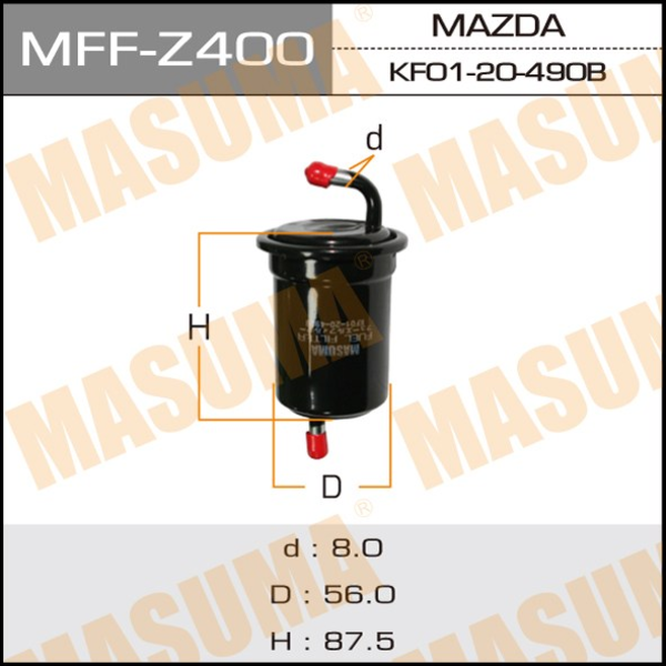MASUMA MFF-Z400 (KF0113480 / KF0120490B) фильтр топливный высокого давления
