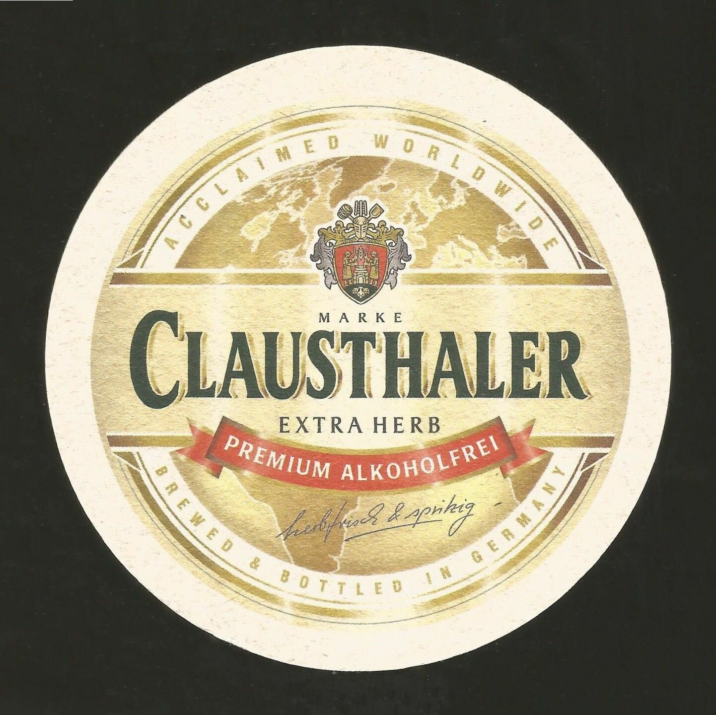 Бирдекель (костер) Германия Clausthaler (подставка под пивной бокал)