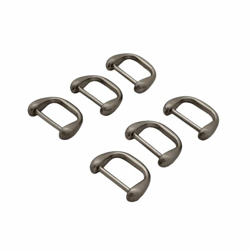 Ручкодержатель (полукольцо) 18 мм, металл, старое серебро, 6 шт