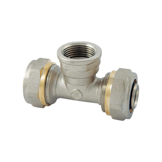 ALTSTREAM тройник обжимной 16 x 1/2 ВР x 16 трубопроводная компрессионная арматура