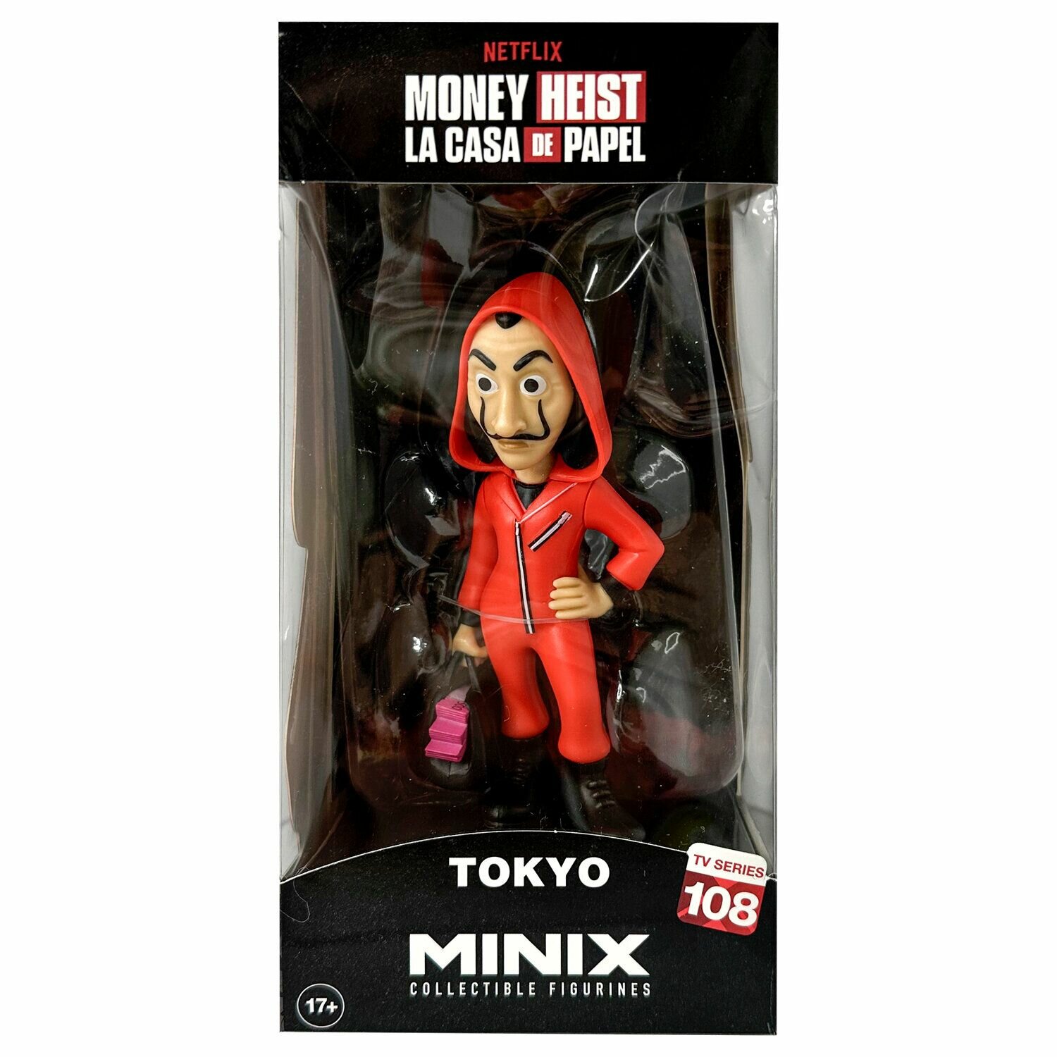 Статуэтка MINIX Money Heist - Бумажный дом, Токио в маске, 13838, 1 шт. красный/черный 12 см 1 шт.