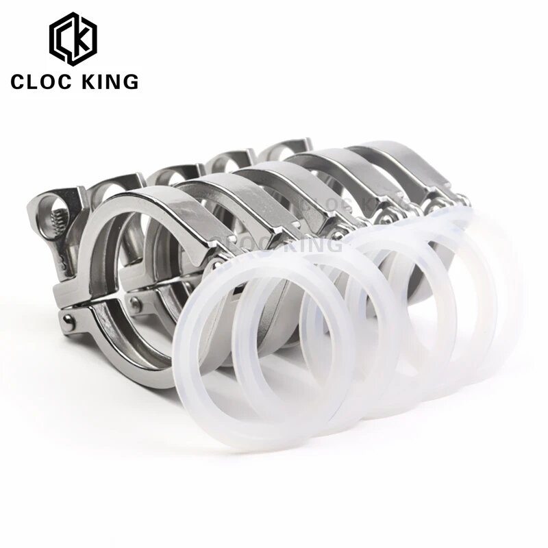 Три зажима CLOC KING из нержавеющей стали для домашнего пивоварения 1.5Inch x K50.5, 5 piece